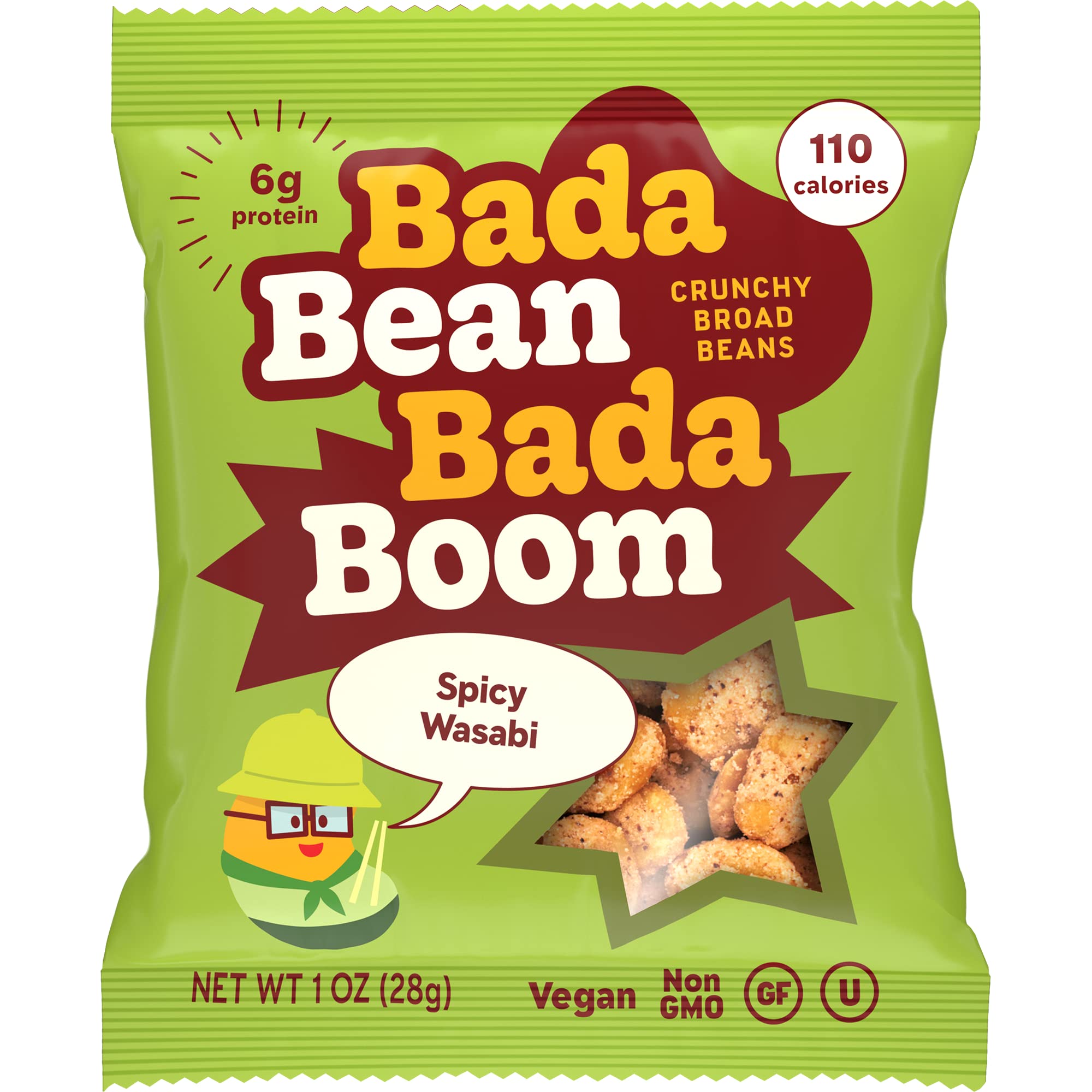 Mua Bada Bean Bada Boom, Crunchy Roasted Broad Bean Snacks (Fava), High ...