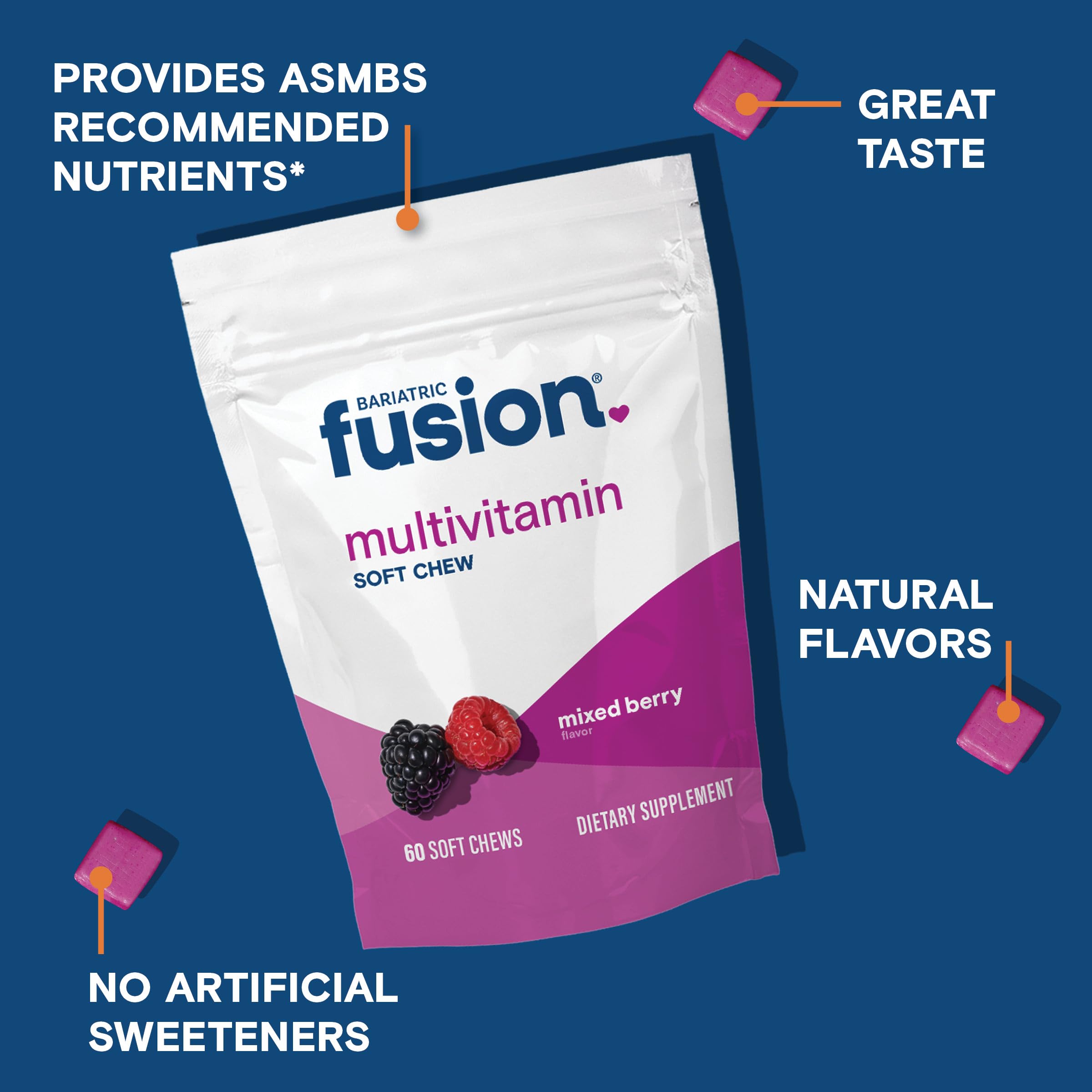 Mua Bariatric Fusion Bariatric Multivitamin Soft Chew | Mixed Berry ...