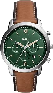 Amazon.com: Fossil Men's Neutra Quartz Stainless Steel and Eco Leather ...
