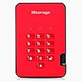 Amazon.com: iStorage diskAshur2 HDD 2TB Red | Secure portable hard ...