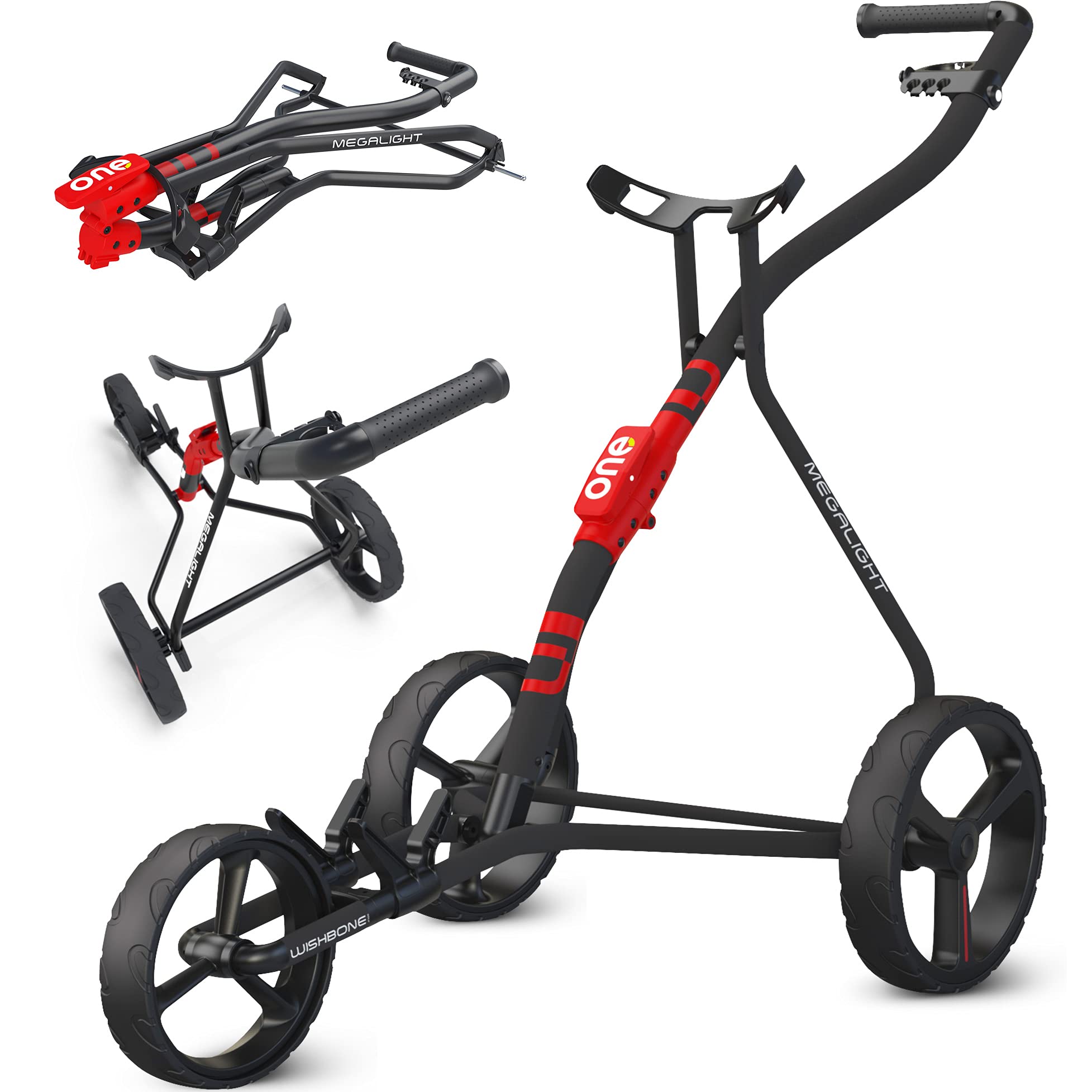 Mua Golf Carts 3 Wheel Push Cart | 1-Step Folding Aircraft Grade Frame ...