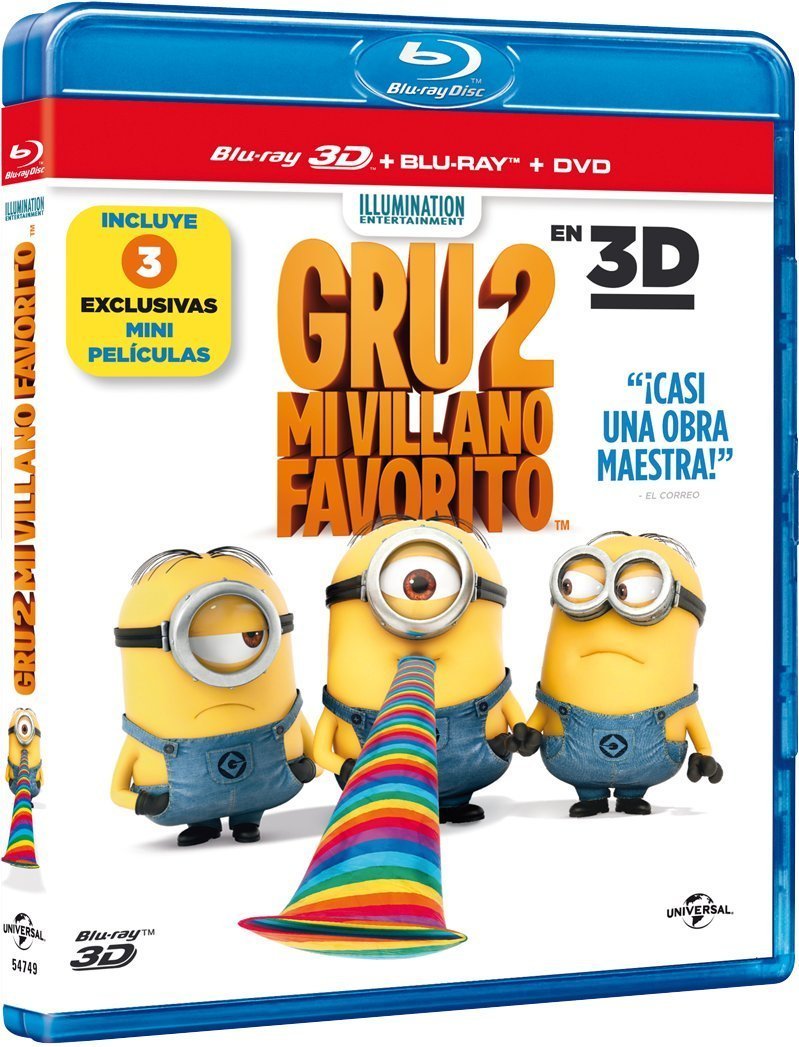 Gru: Mi Villano Favorito 2 - Superset DVD + BD + BD 3D Blu-ray: Amazon.es: Steve Carell, Kristen ...