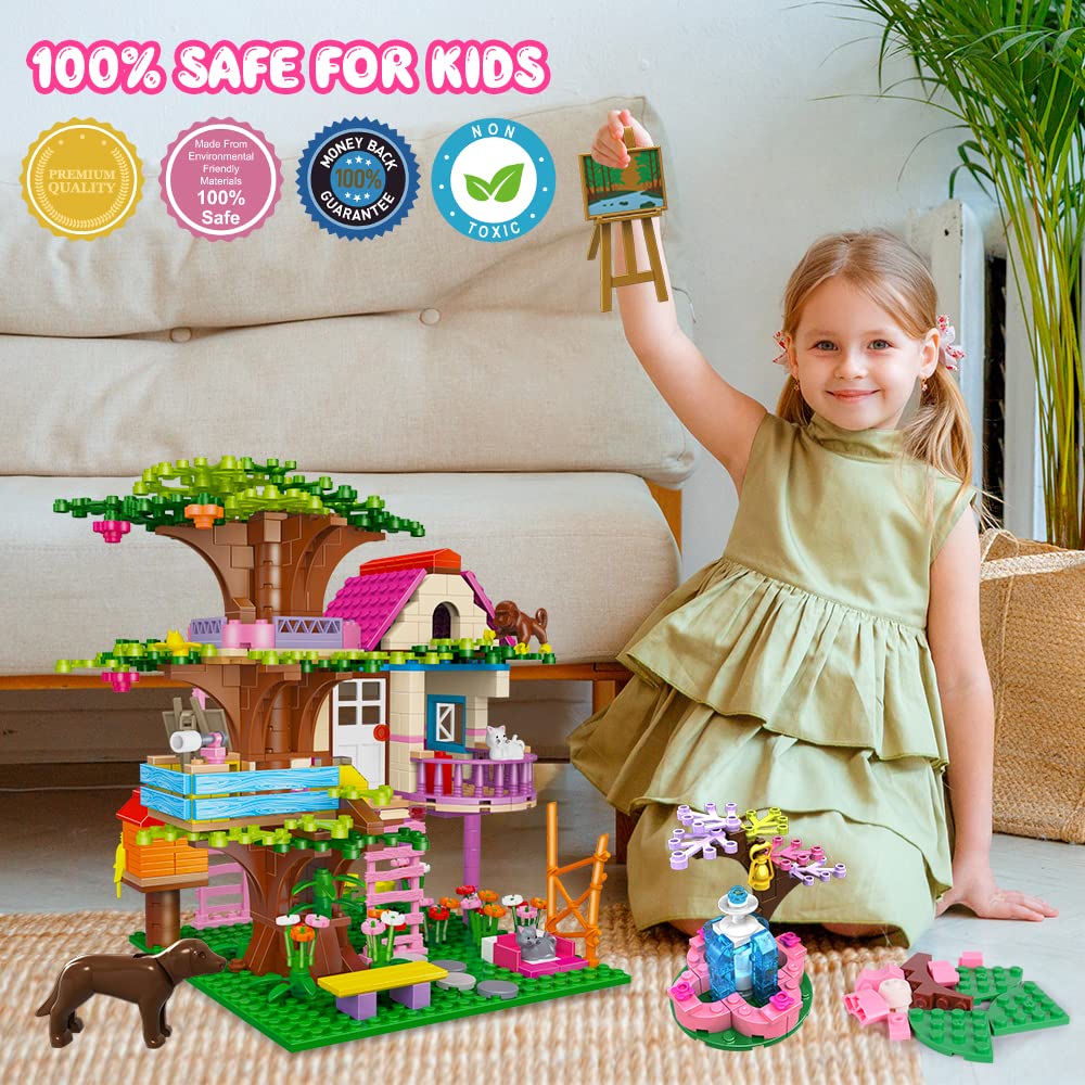 HOGOKIDS Tree House STEM Building Toy - Creative Construction Set ...