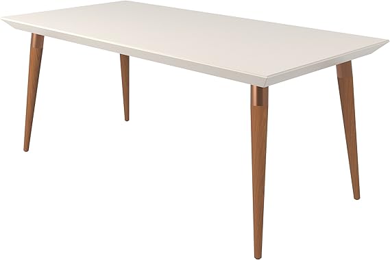 Amazon.com: Manhattan Comfort Utopia Dining Table, Off- Off-White ...