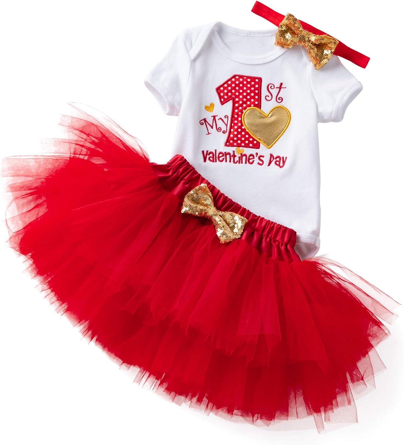Conjunto de trajes y conjuntos para niñas, para el día de San Valentín ...