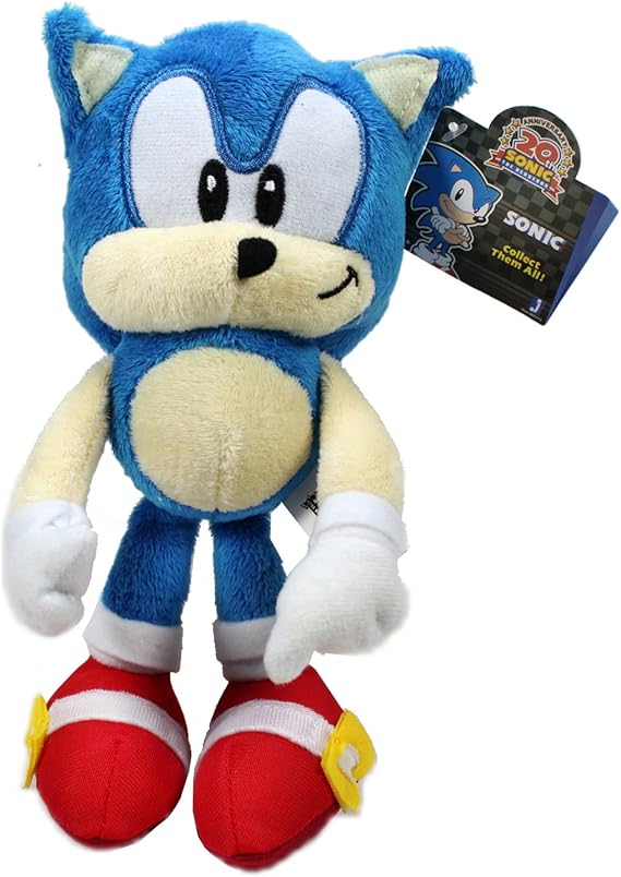 Sonic 20th Anniversary 7 Inch MINI Plush Sonic Classic by Jazwares ...