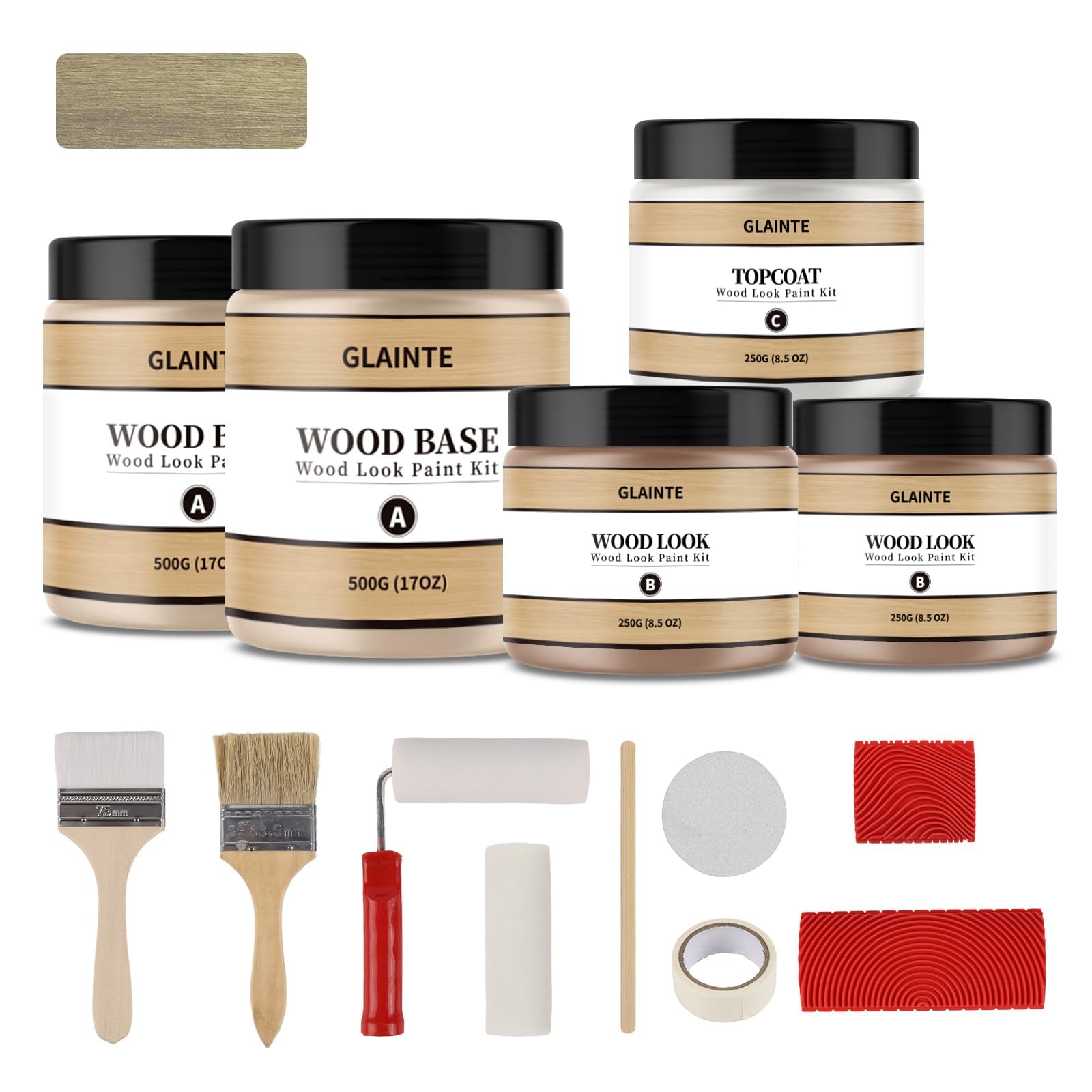 GLAINTE Wood Look Paint for Furniture, Cabinets, Countertop Interior ...