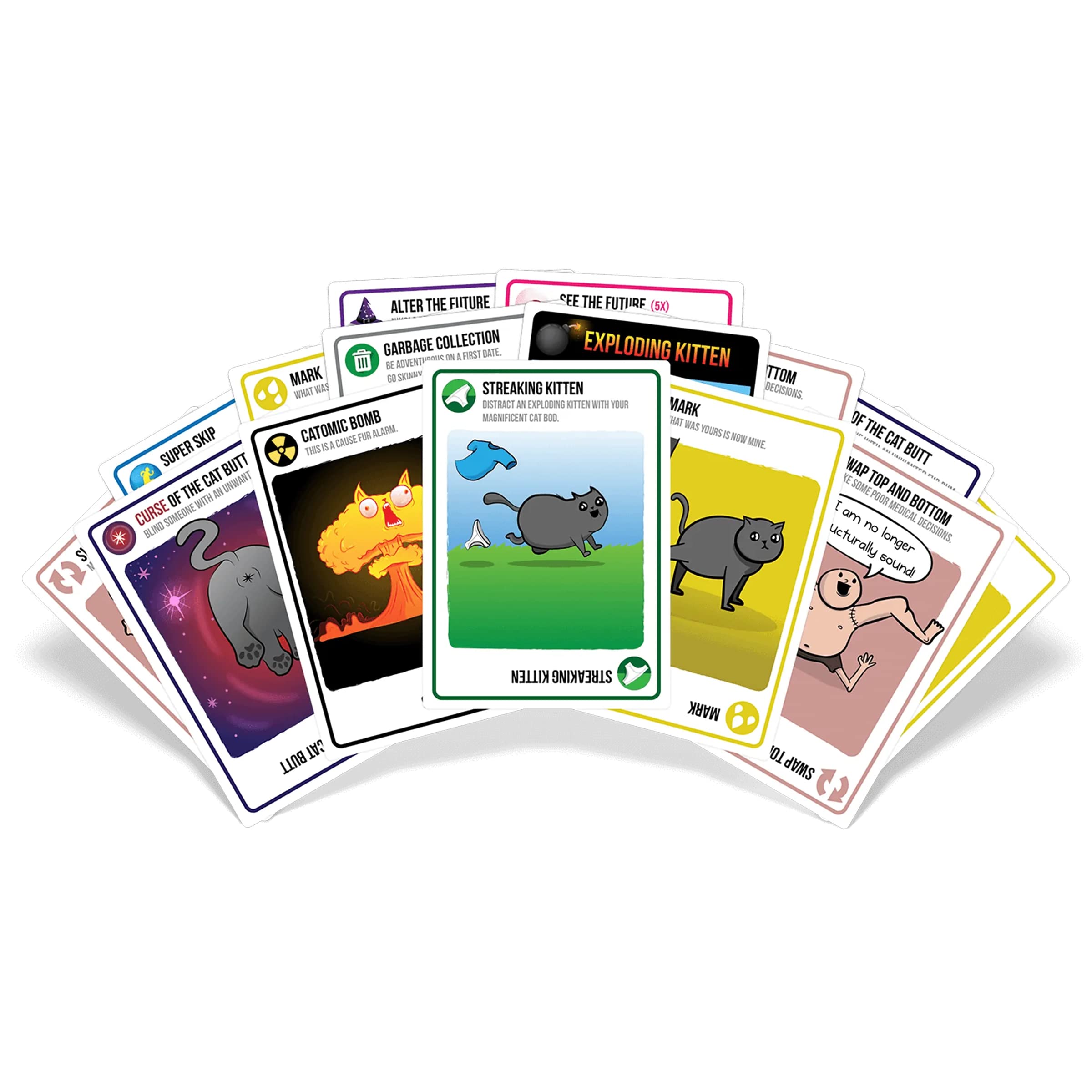 Streaking Kittens Expansion Pack - 15 Cards - Elevate Exploding Kittens ...