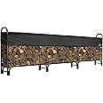 Amazon.com: ShelterLogic 12' Adjustable Heavy Duty Outdoor Firewood ...