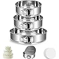 Amazon.com: Stainless Steel Springform Pan Set,7" 9" 10" Nonstick ...