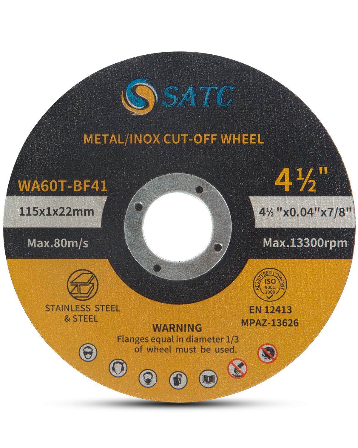Cutting Discs Ultra-Thin Metal Grinding Discs 25 Pack 75mm (3”) Angle ...
