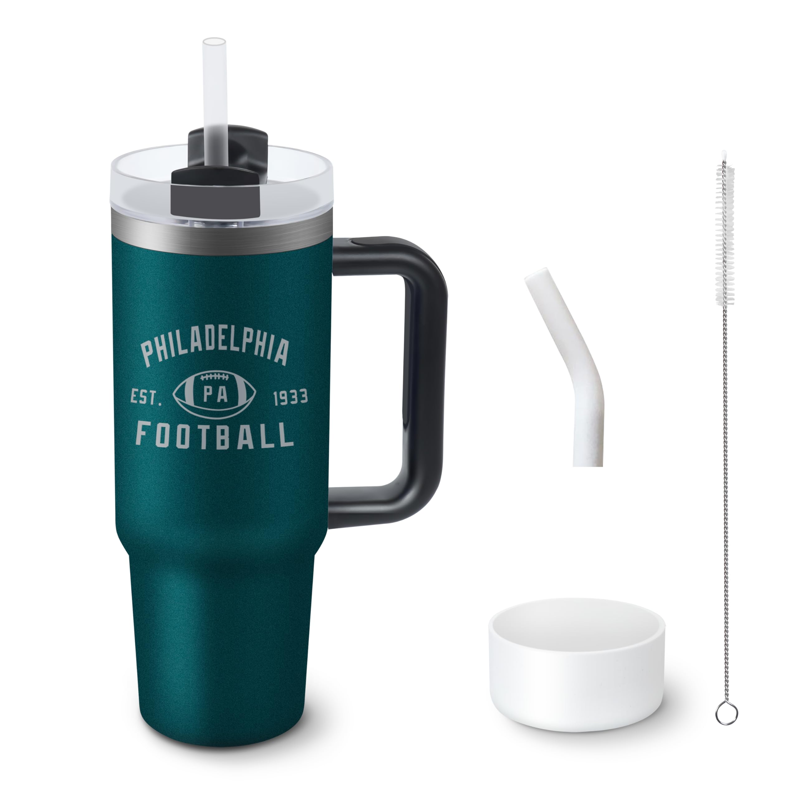 LANJAO Tumblers 40oz Straight Skinny Car Cups Sports Travel Coffee Mug ...