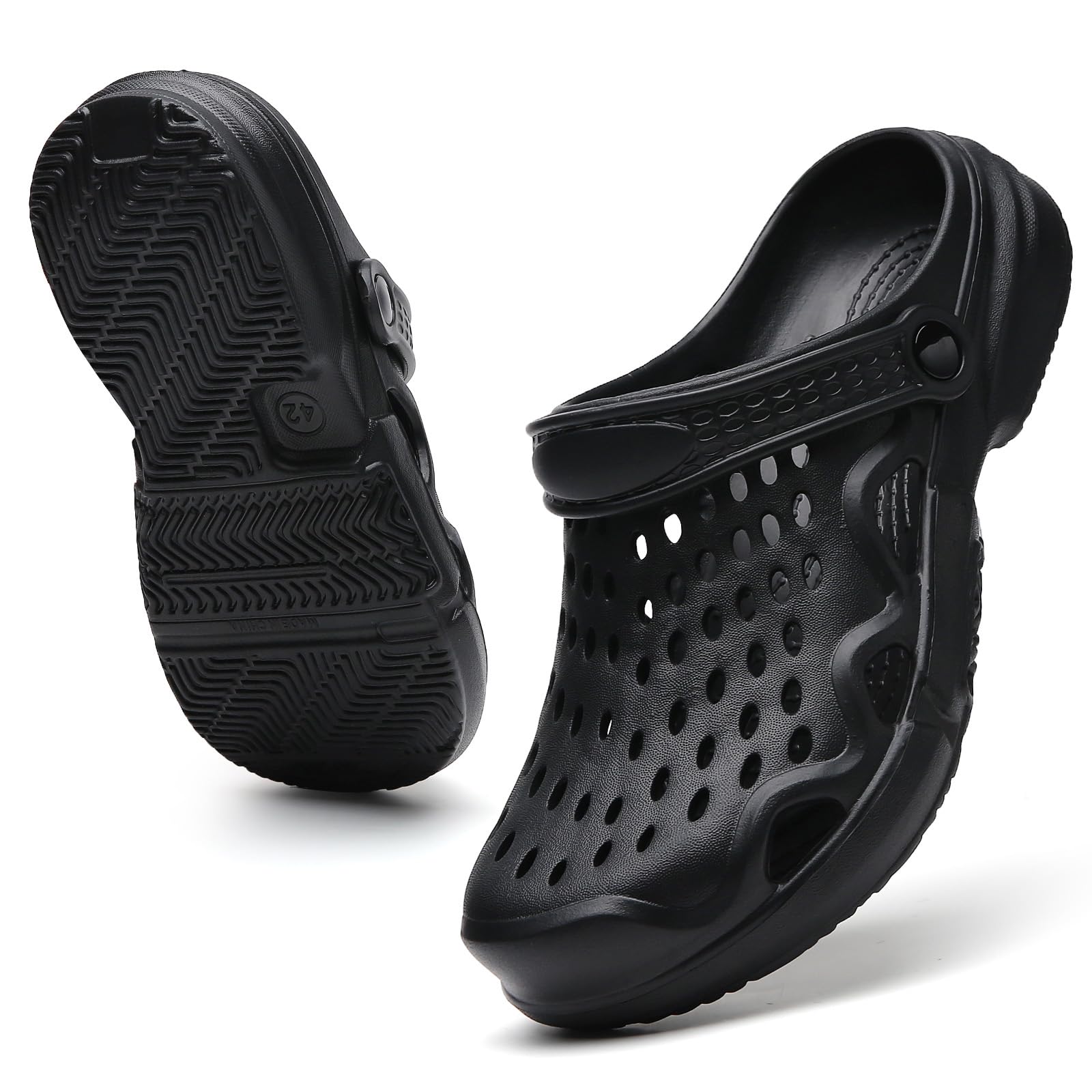 Men's Classic Garden Clogs Waterproof Comfort Garden Clog Anti Slip ...