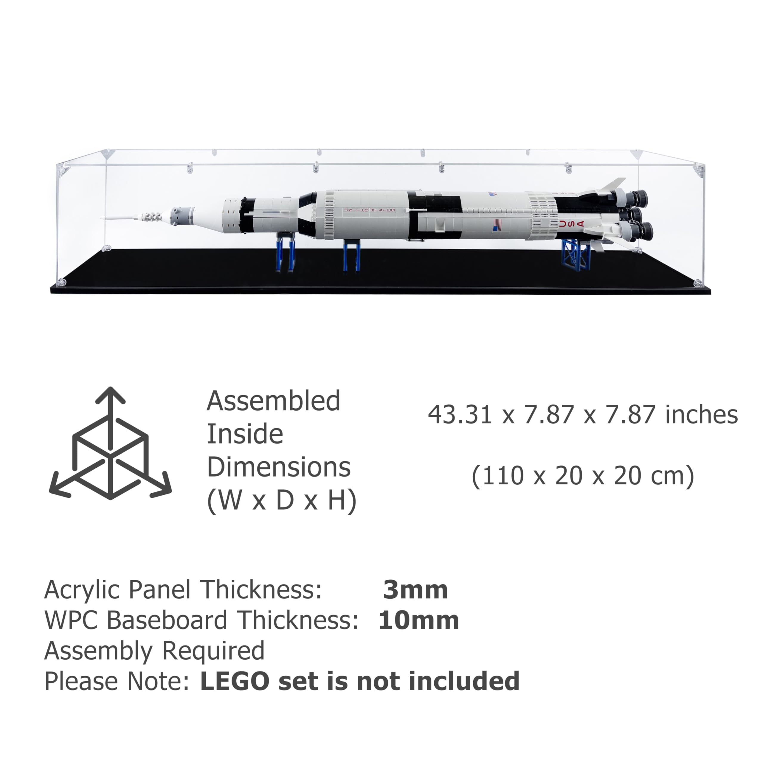 Mua SONGLECTION Acrylic Display Case Compatible for Lego NASA Apollo ...