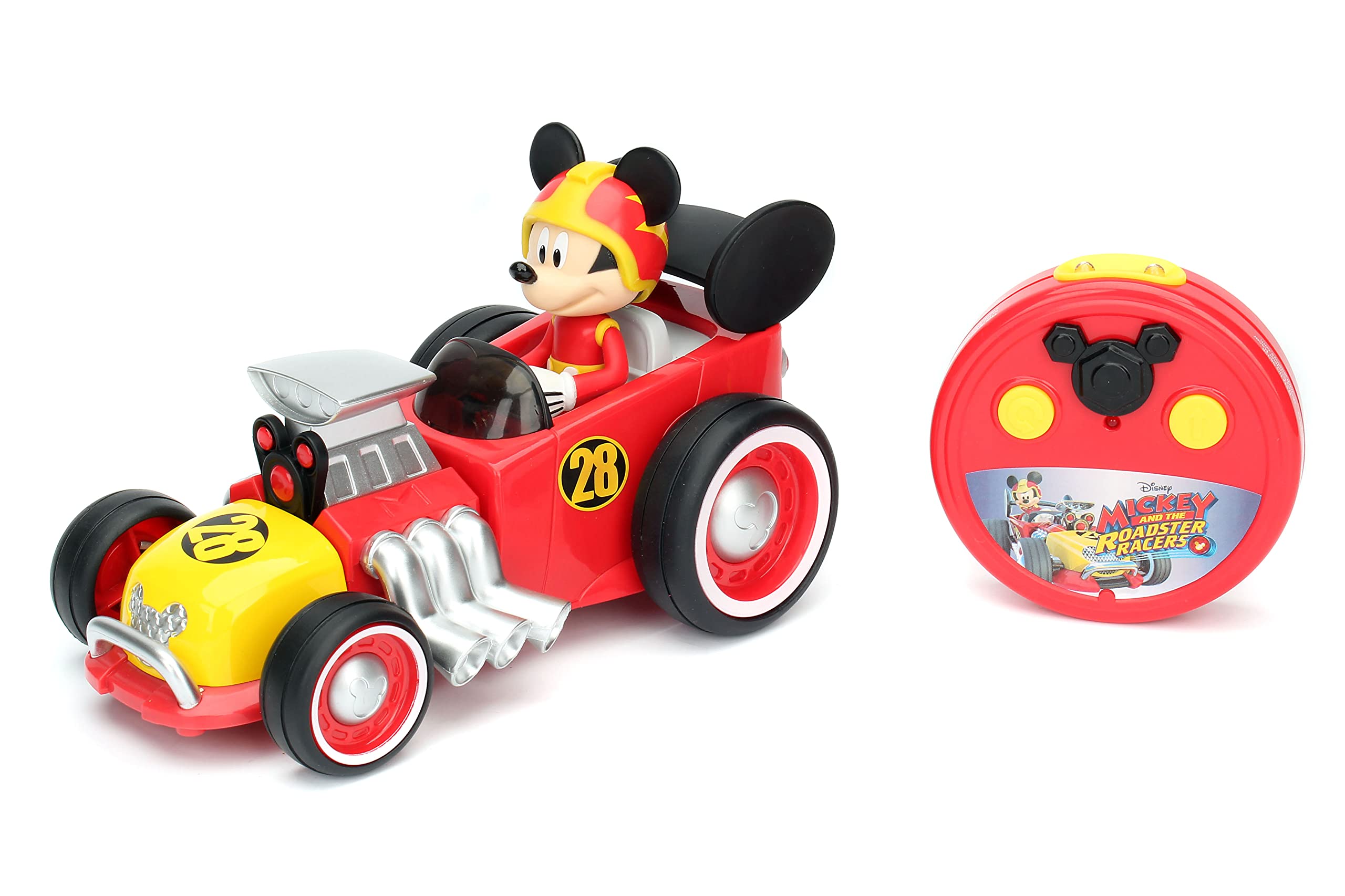 Jada Toys Disney Mickey Roadster Racer RC Vehicle Red, Standard for ...