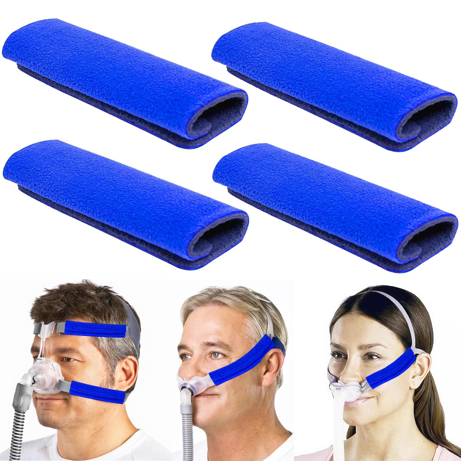 AZEN 4 Pack CPAP Strap Covers, CPAP Mask Strap Cover, CPAP Headgear ...