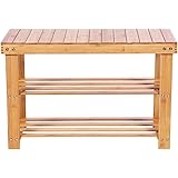 Amazon.com: Oceanstar 2-Tier Bamboo Stackable Shoe Rack: Home & Kitchen