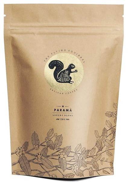 The Flying Squirrel Coffee Parama Whole Coffee Beans, 250g: Amazon.in ...