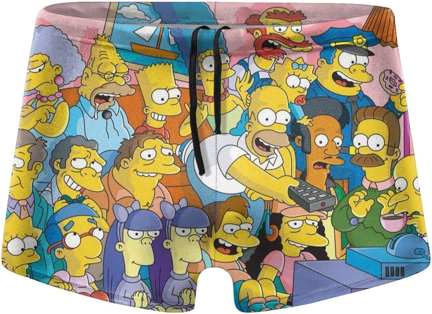 Amazon.com: The Simpsons Men's Swimsuit Quick Dry Mens Swimming Shorts ...