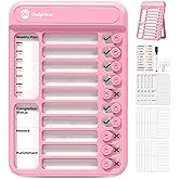 Amazon.com : Audab Dry Erase Chore Chart for Kids, Magnetic Checklist Board, My Chores Slider ...
