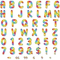 Amazon.com: 176 Pcs Rainbow Bulletin Board Letters Classroom Chalkboard ...