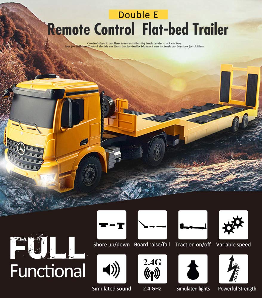 Mua Mercedes-Benz Licensed RC Tow Truck Detachable Flatbed Semi Trailer ...