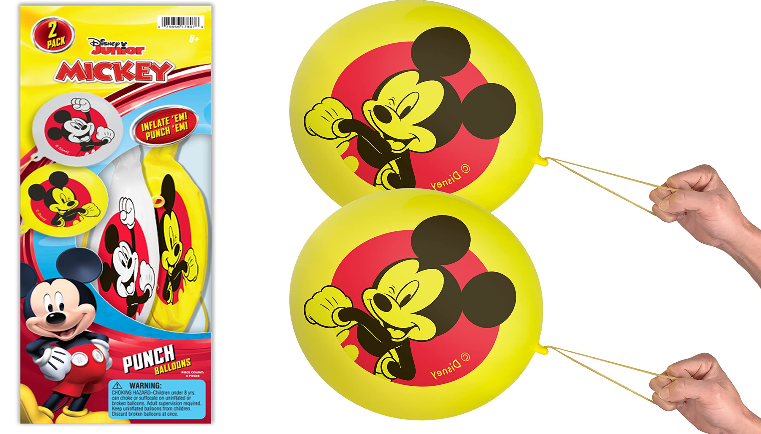 Mua JA-RU (2 Pack) Disney Micky Punch Balloon Fidget Ball Inflate ...