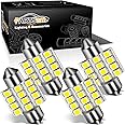 Amazon.com: Partsam DE3175 31mm Festoon LED Bulbs White, DE3175 DE3021 LED Car Interior Dome ...