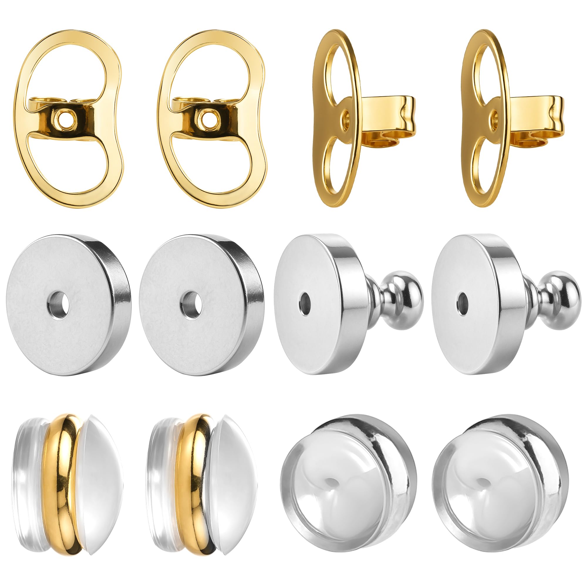 Earring Backs for Droopy Ears Heavy Earrings - Replacements Locking Ear ...
