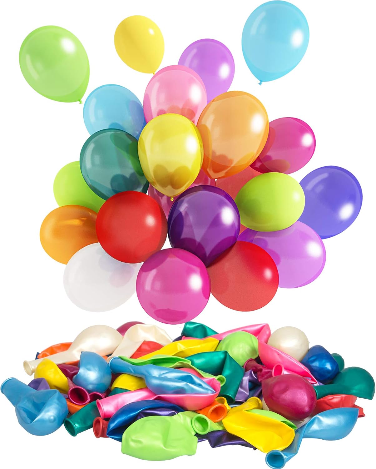 Globos de colores surtidos, 12 tipos de globos de látex, 60 unidades de ...