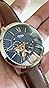 Amazon.com: Fossil Men's Townsman Automatic Stainless Steel and Leather ...
