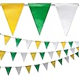 Amazon.com: NACARUM Yellow & White & Green Pennant Banner Flags | OSHA ...