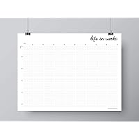Amazon.com: Life in Weeks Calendar, 18" L x 24" W - A Powerful Way to ...