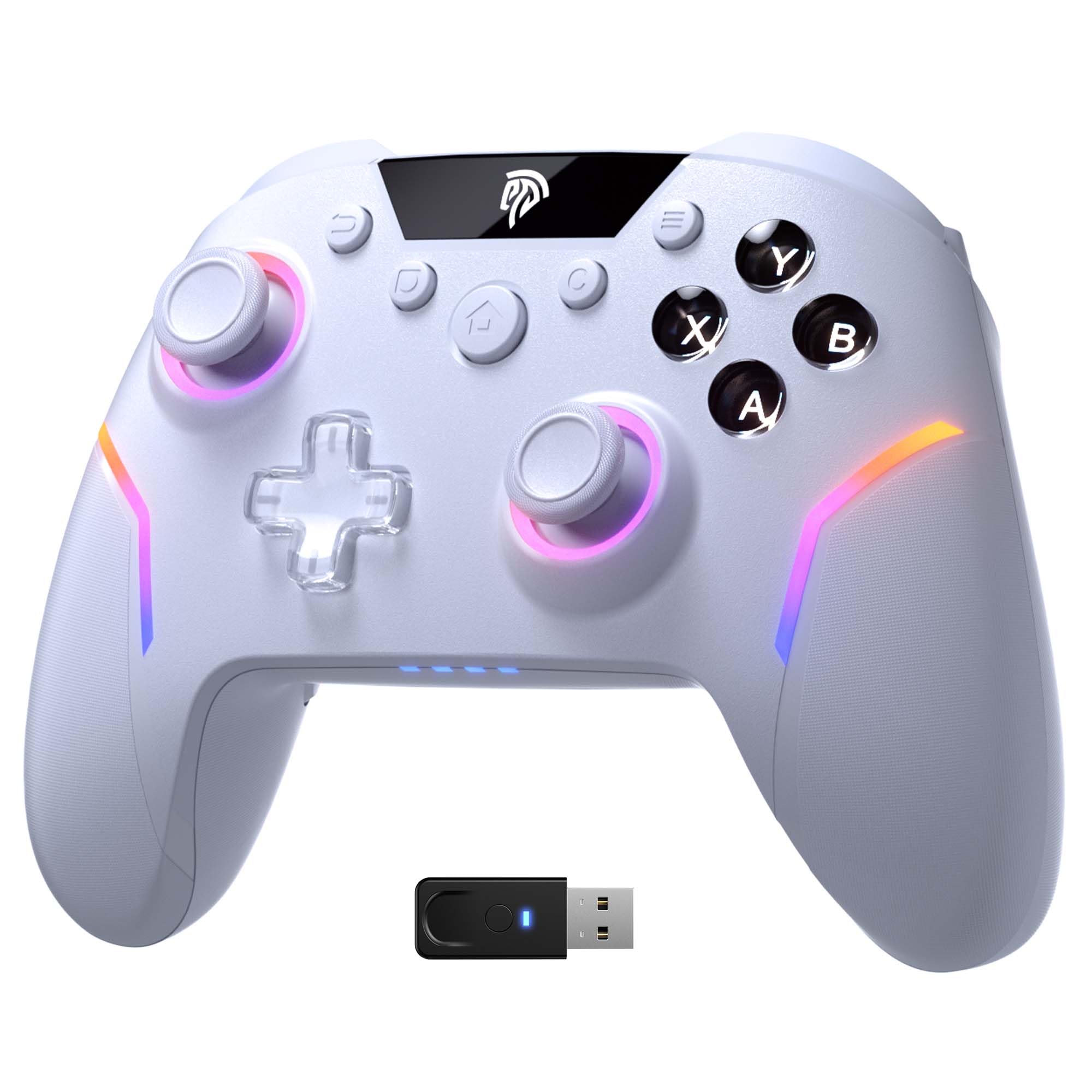 EasySMX X20 Wireless Gaming Controller with RGB Backlit, 2-Stage Hall ...
