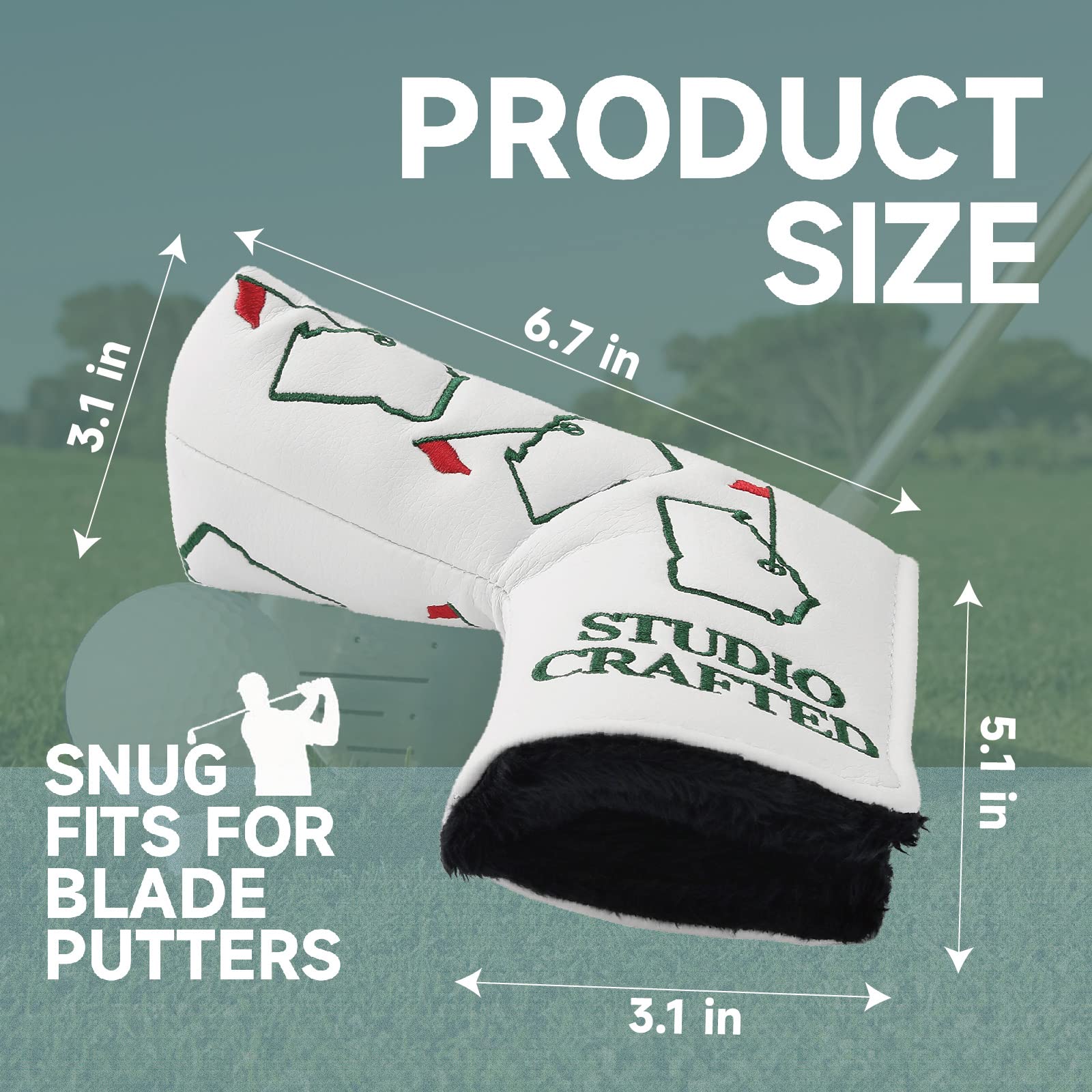 Mua Studio Crafted Putter Cover - Augusta Georgia Golf Blade Putter ...
