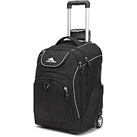 Amazon.com | High Sierra Powerglide Wheeled Backpack, Black, One Size ...