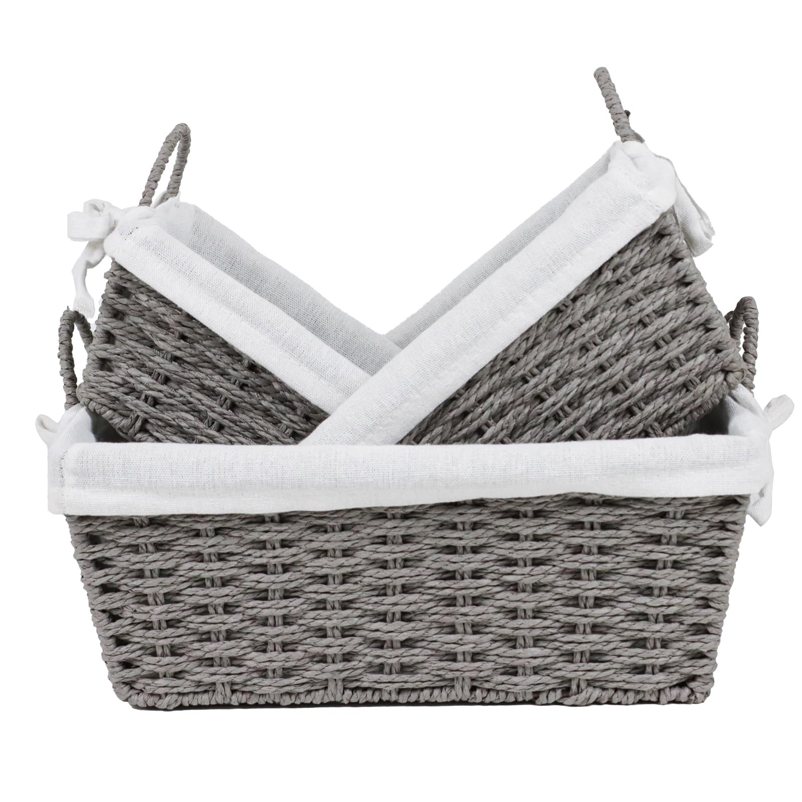 Wicker Storage Baskets, Small Baskets for Organizing with Handles ...