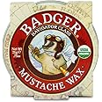 Amazon.com : Badger - Mustache Wax, Medium Hold, Natural Mustache Wax ...