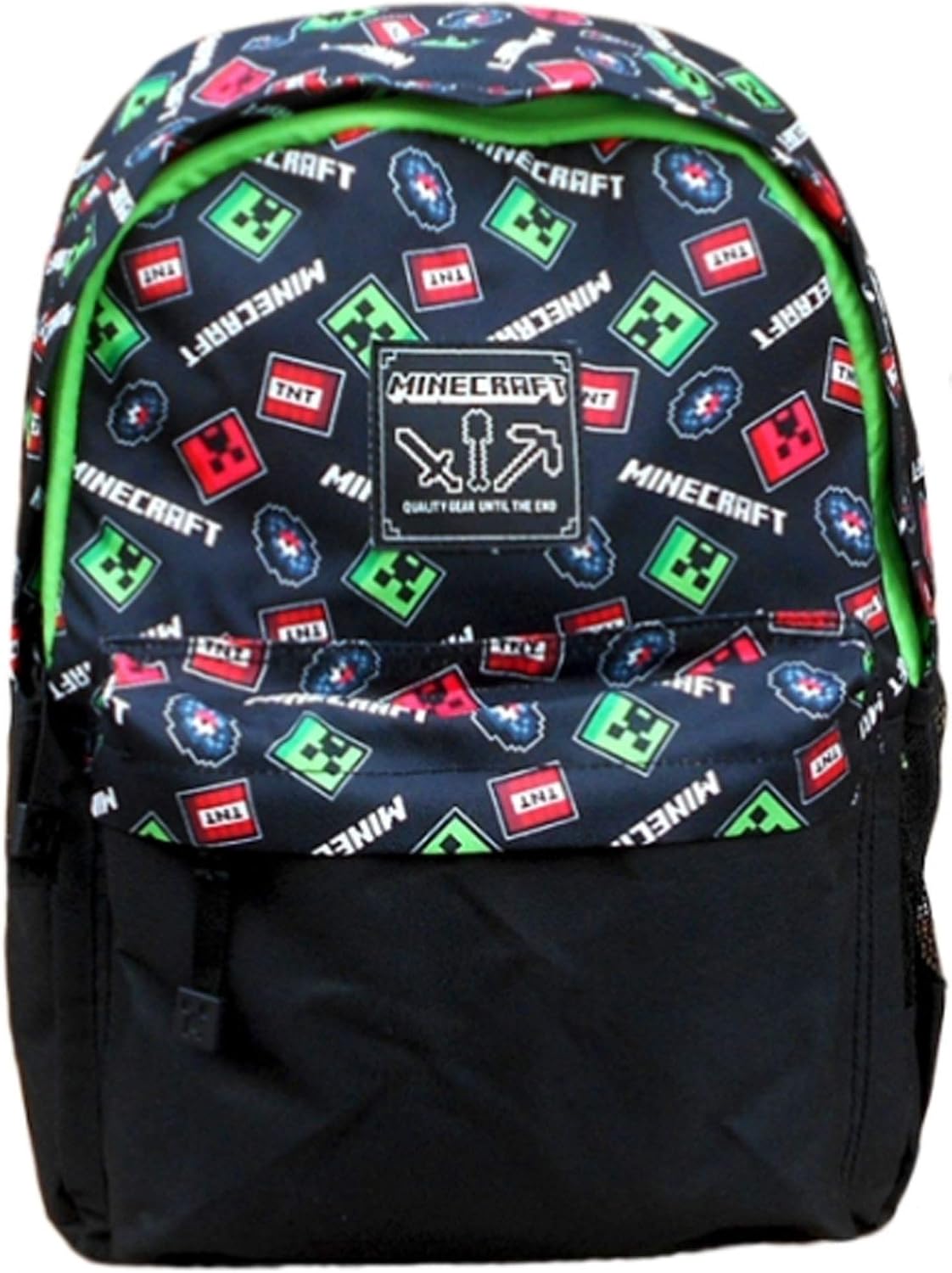 Minecraft Childrens Minecraft Scatter Backpack Rucksack Black – BigaMart