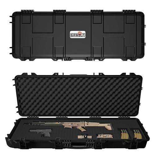 GRWOLF Rifle Case, Mil-Spec, 3 Layer Pick and Pluck Cube Foam 47 in,4 ...