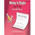 Write It Right - Book 1: Written Lessons Designed to Correlate Exactly with Edna Mae Burnam's ...