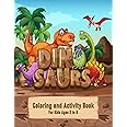 Dinosaur Coloring and Activity Book: Fun, Simple, And Easy Coloring ...