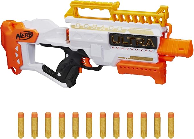 Nerf Ultra Dorado Motorized Blaster, Premium Gold Accents, Fast-Back ...