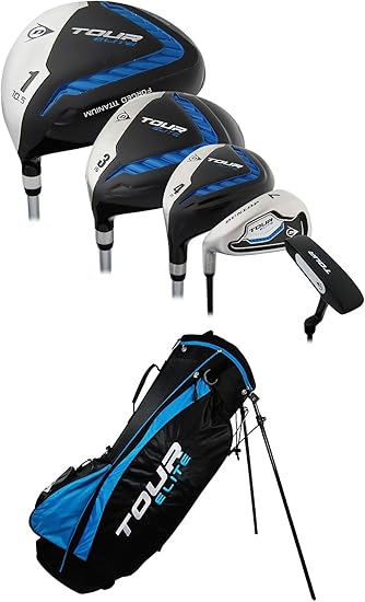 Amazon.com : Dunlop Men's Tour Elite 13-Piece Golf Club Set, 6-PW, SW ...
