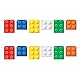 Amazon.com: Beistle Set of 2 Building Blocks Pennant Banners, Colorful ...