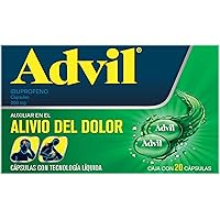 Advil Analgésico Fastgel 200mg 20 caps : Amazon.com.mx: Salud y Cuidado ...