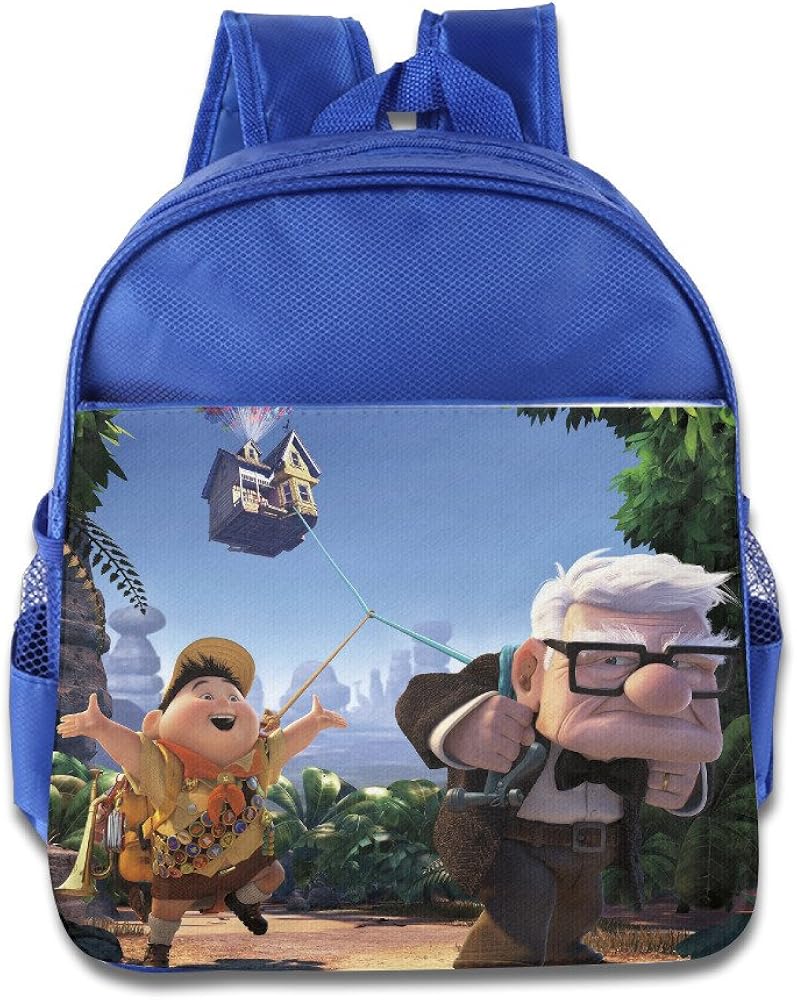 Up Russell And Carl Fredricksen Kids School Backpack Bag RoyalBlue ...