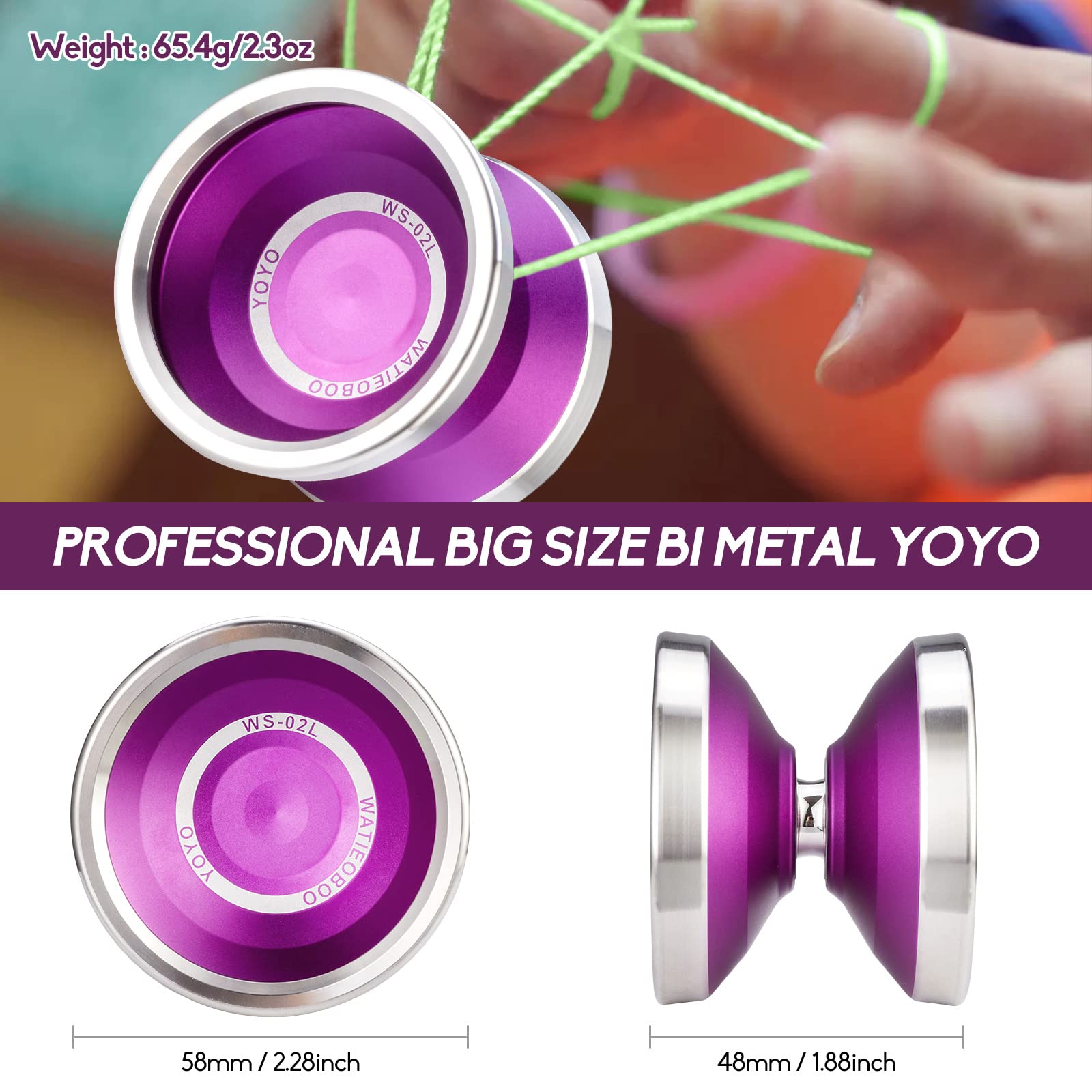 Mua WATIEOBOO Professional Bi Metal Yoyo,Unresponsive Yoyo for Adults ...