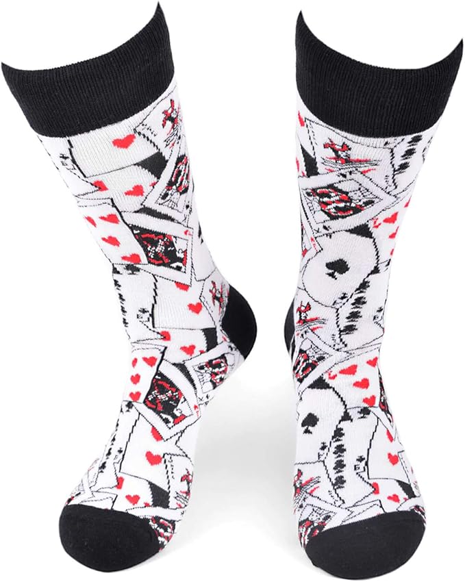 Amazon.com: Playing Cards Novelty Socks - Bundle with Driving Style ...