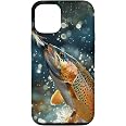 Amazon.com: iPhone 14 Rainbow Trout Hitting a Fly for Fly Fishing or ...